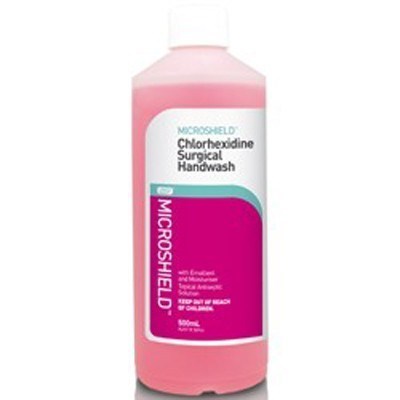 JJ-61351 - MICROSHIELD 4 Surgical Hand wash 4% Chlorhexidine 500ml ...