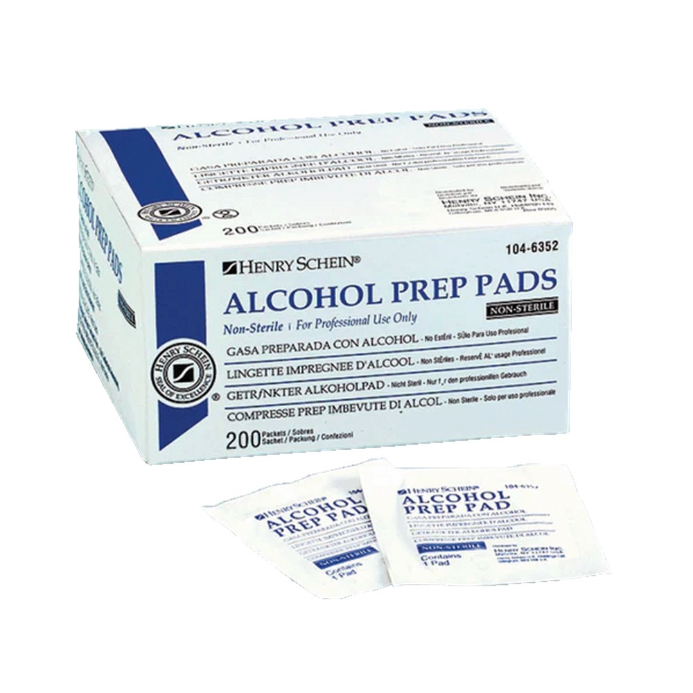 HS 1046352 Alcohol Prep Pads 6 5 X 3cm Box Of 200 Henry Schein New HS 1046352 Alcohol Prep Pads 6 5 X 3cm Box Of 200 Henry Schein New